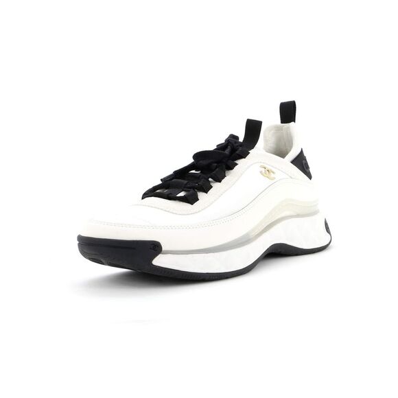 CHANEL | Shoes | Chanel Mens Cc Lowtop Sneakers Suede With Leather And ...